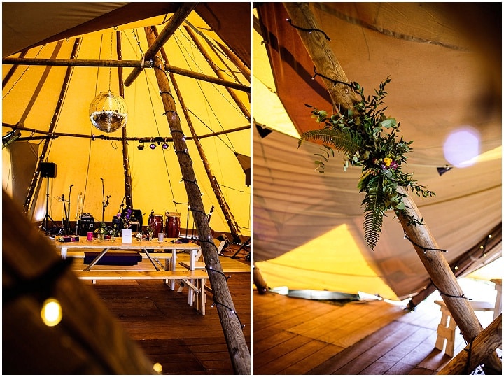 Katie and Andy's Outdoor DIY Rainbow Tipi Wedding in Cheshire by ...