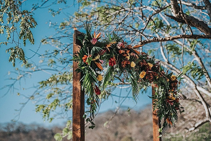 Amanda and Jonathan's 'Tropical Boho Chic' Costa Rica Beach Wedding by ...