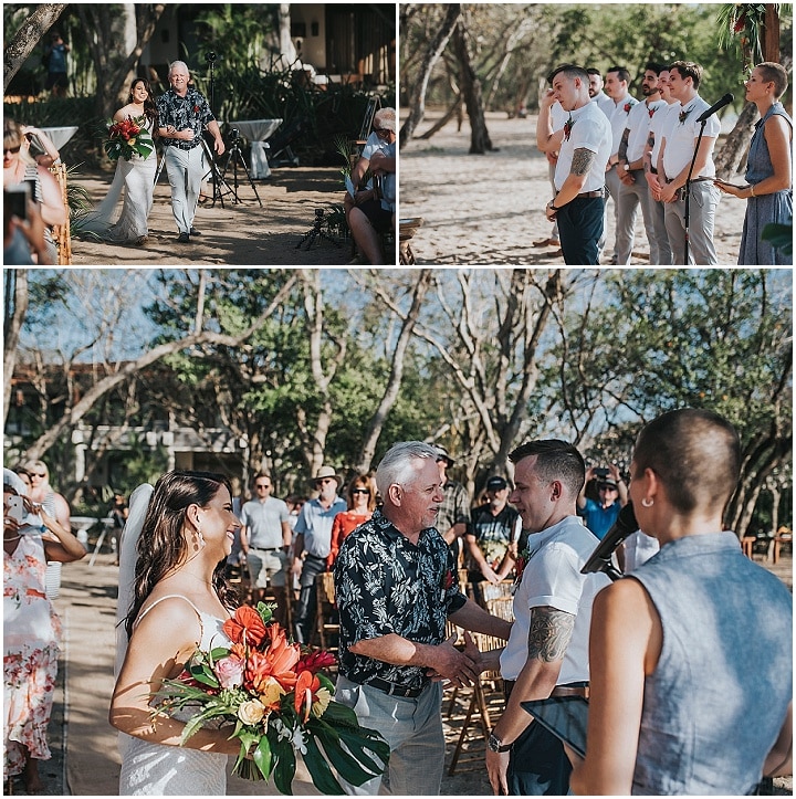 Amanda and Jonathan's 'Tropical Boho Chic' Costa Rica Beach Wedding by ...
