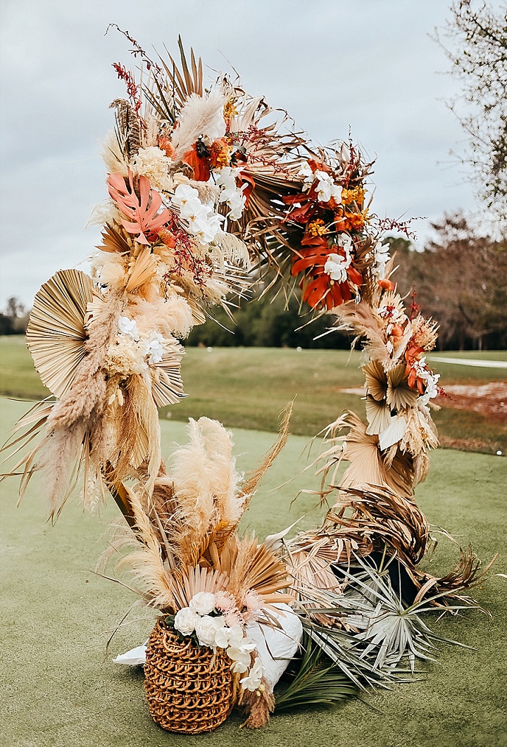 Lauren and Robbie's 'Terracotta Dream' Backyard Boho Wedding in Florida ...