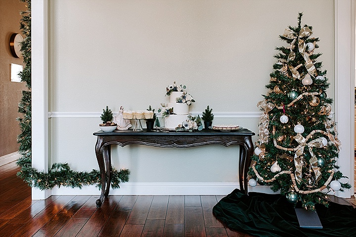 Bethany and Ardie's Elegant, Intimate Christmas Wedding at Home in ...
