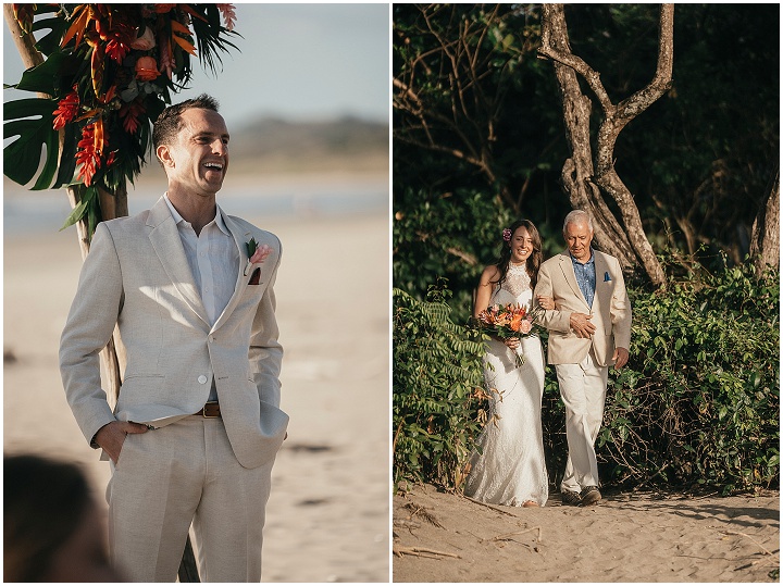 Taylor and Michael's Laid Back Costa Rica Beach Wedding by Papaya ...
