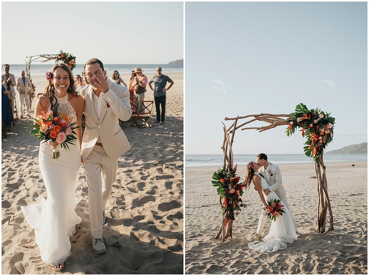 Taylor and Michael's Laid Back Costa Rica Beach Wedding by Papaya ...